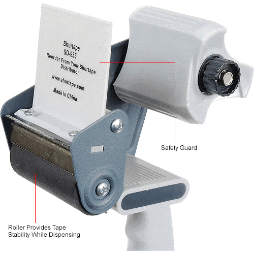 Shurtape® Standard Pistol Grip Handheld Tape Dispenser, 3"W– Centerline ...