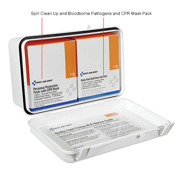 Pac-Kit Small Industrial Bloodborne Pathogens Kit with CPR Mask Weathe ...