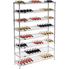 Nexel 104 bottle Wine bottle Rack 48" x 14" x 74"– Centerline Dynamics