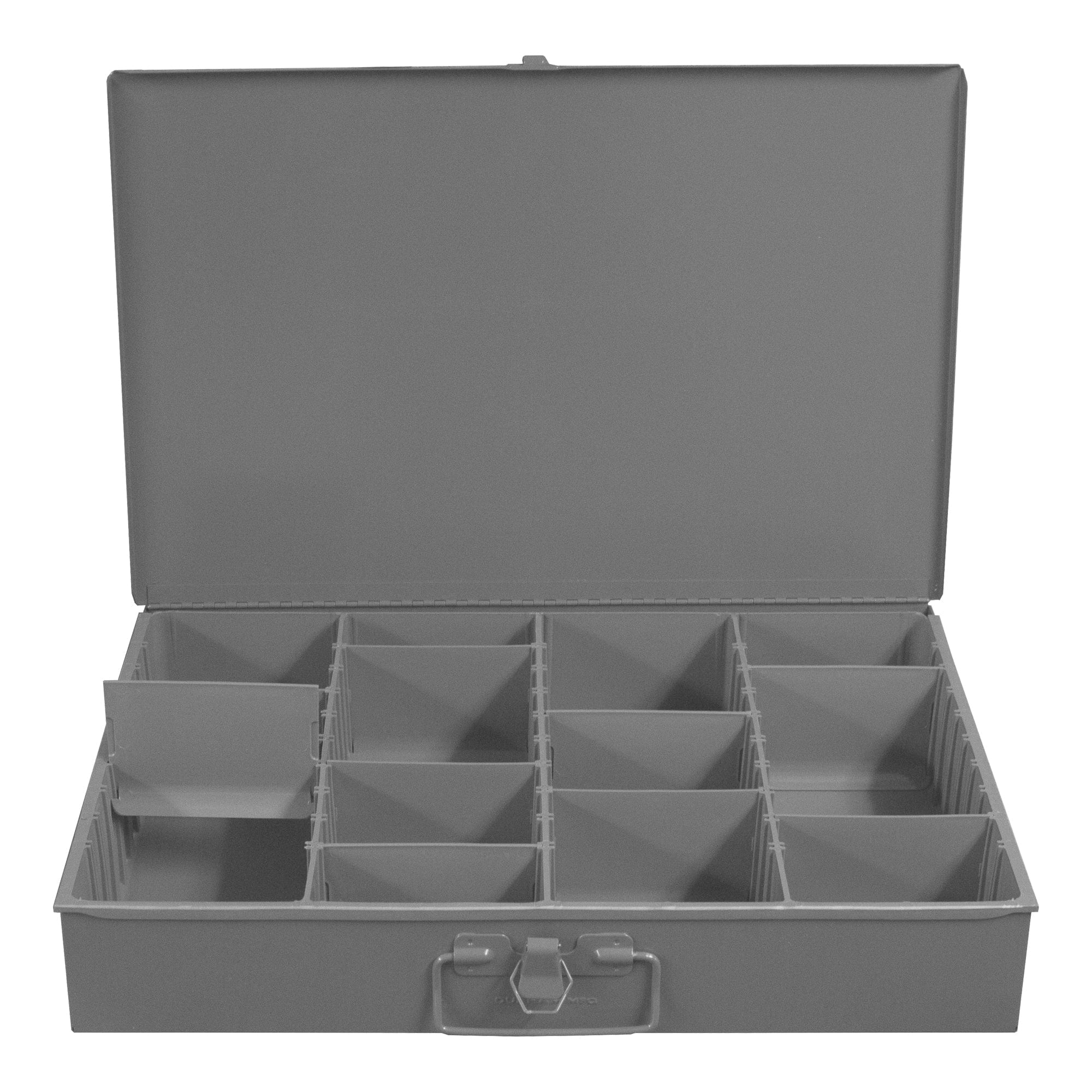 Durham Large Steel Compartment Box, Adjustable Compartments, Vertical ...