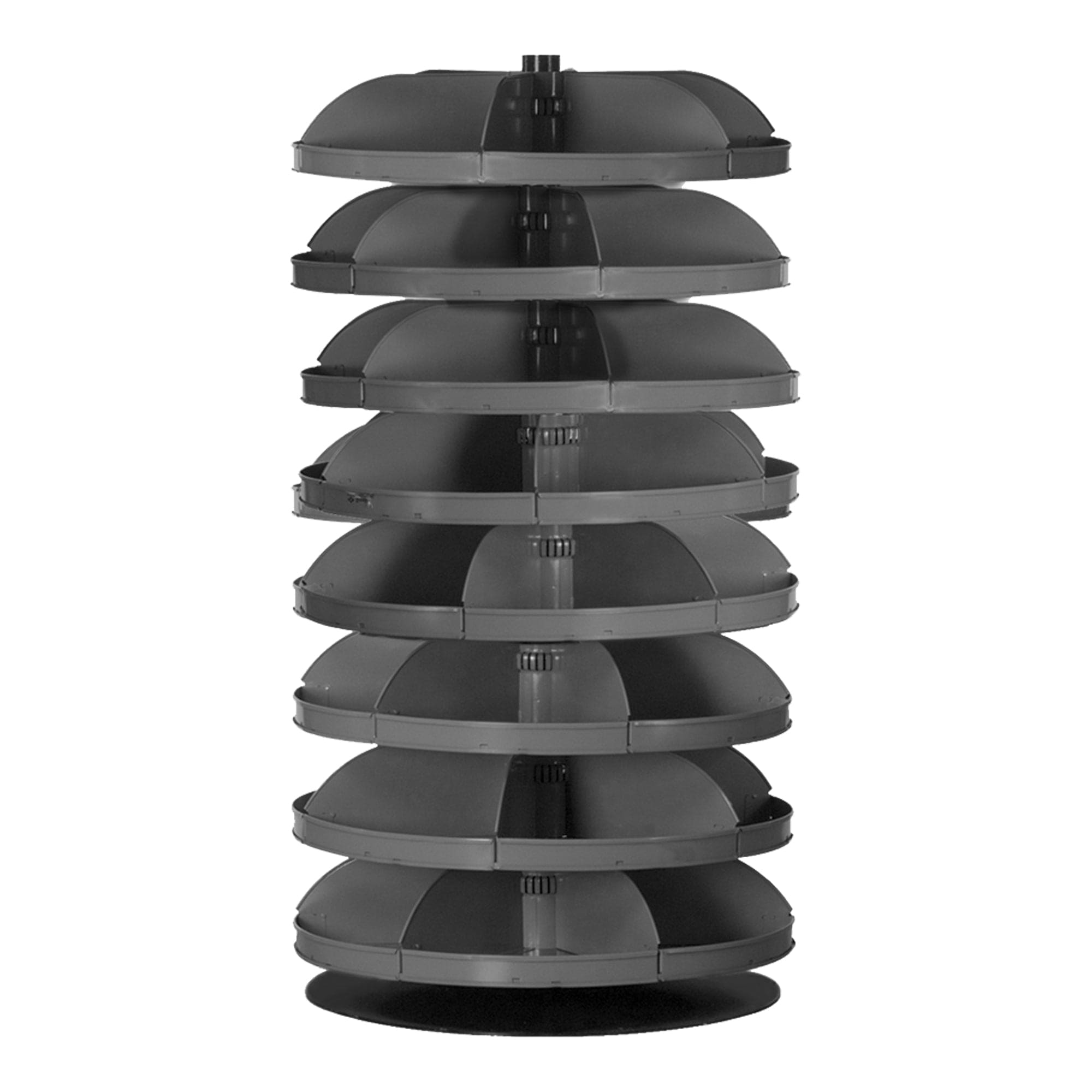 Durham 28″ Revolving Rotabin, 8 Shelves– Centerline Dynamics
