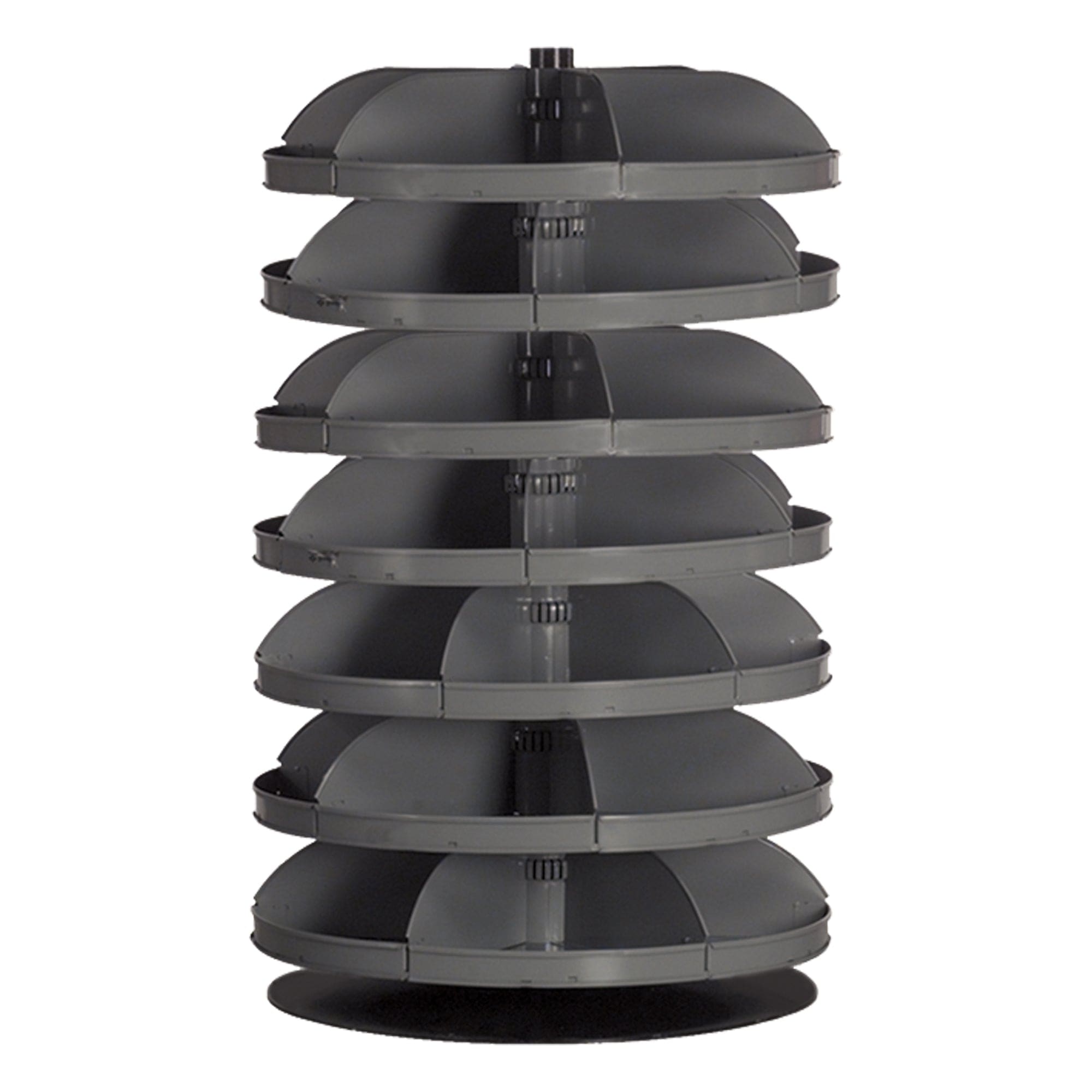 Durham 34″ Revolving Rotabin, 7 Shelves– Centerline Dynamics