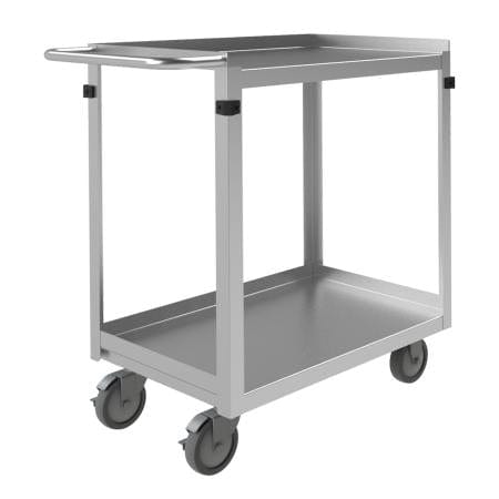 Durham Stainless Steel Stock Cart, 2 Shelves– Centerline Dynamics