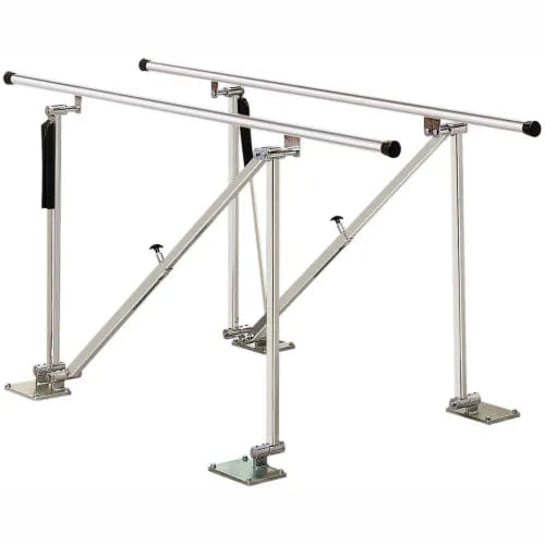 Deluxe Floor Mounted Parallel Bars, Height Adjustable, 10' L ...
