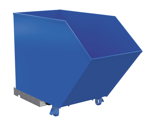 Vestil Steel Light Duty Low Profile Self Dumping Hopper 3/4 Cubic Yard ...