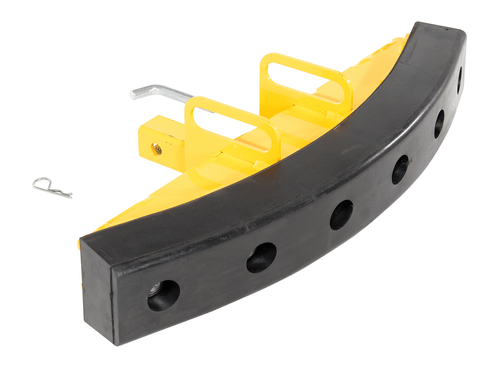 Vestil Steel/Rubber Push Bumper-Attachment to 2 In. Receiver 15 In. x ...