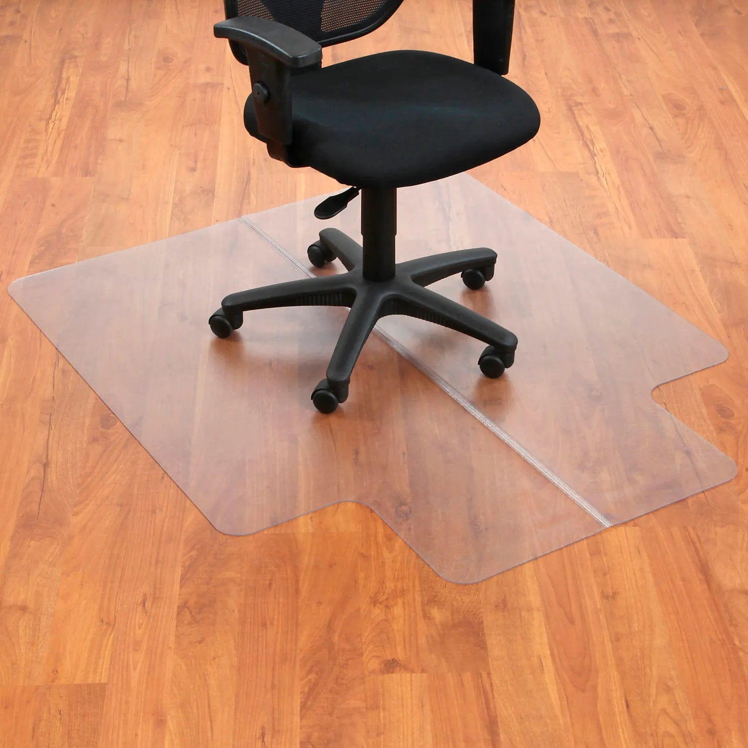 Office Chair Mat for Hard Floor - 45"W x 53"L with 25" x 12" Lip - Str ...