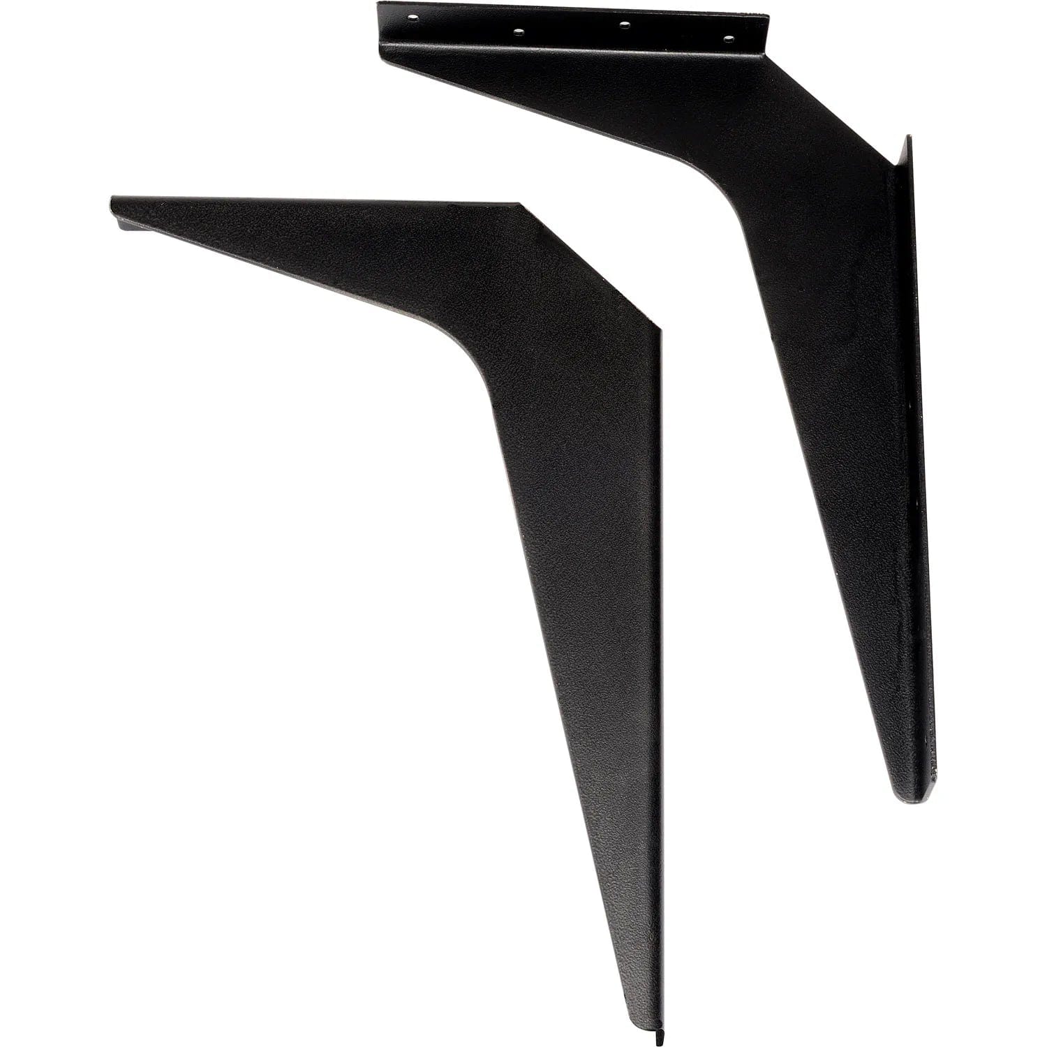 Wall Mount Brackets For 24" Deep ADA Locker Bench Top, Black, Pair ...