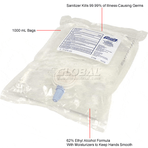 PURELL® Advanced Hand Sanitizer Gel - 8 Refills/Case– Centerline Dynamics