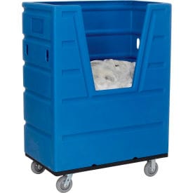 Hopper Front Plastic Bulk Truck, 43 Cu. Ft., Blue– Centerline Dynamics