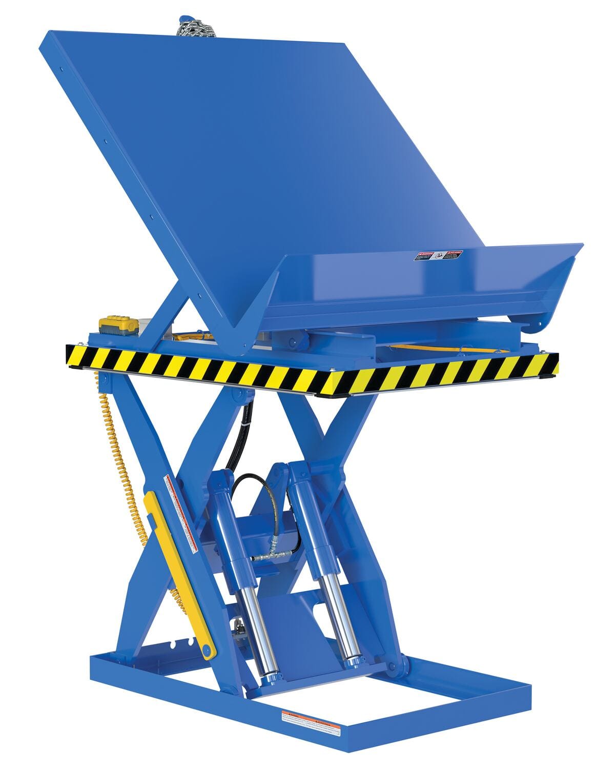 Vestil Steel Lift and End Tilt Scissor Table 48 In. x 48 In. 4000 Lb ...