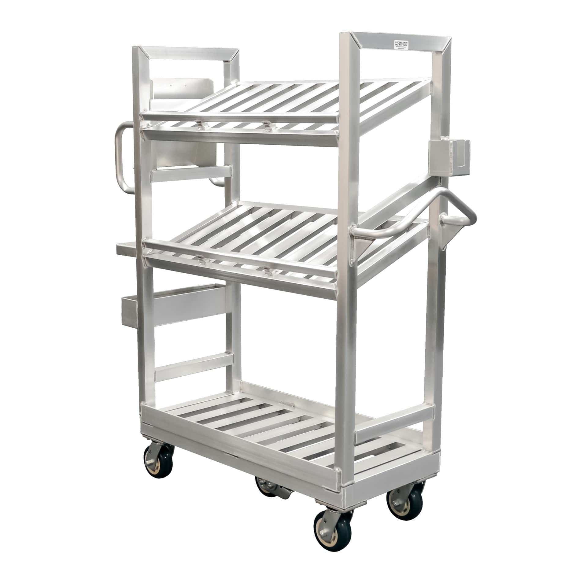 New Age Industrial Picking Cart, Multi-Tier, Slanted Shelves, 3 Shelve ...
