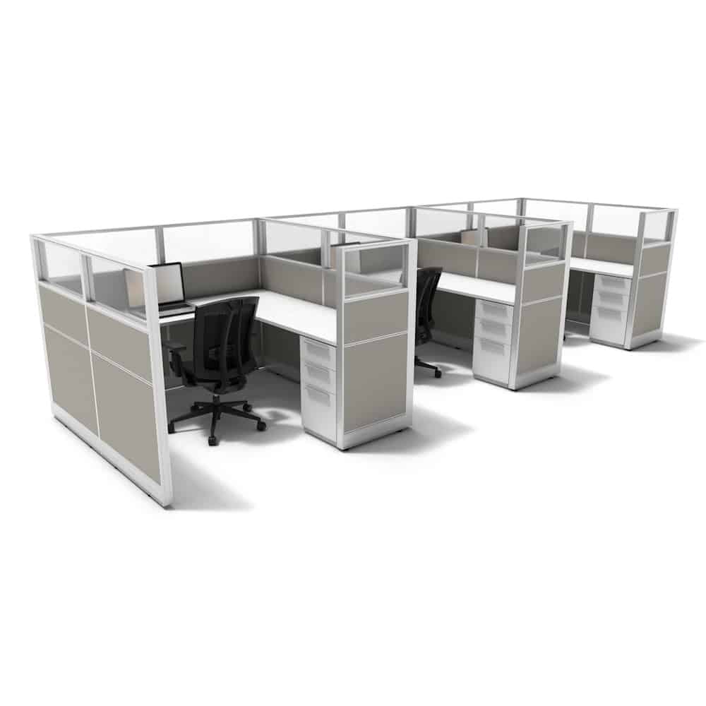 Sunline Select 6’x6′ – 53″ High Office Cubicle– Centerline Dynamics