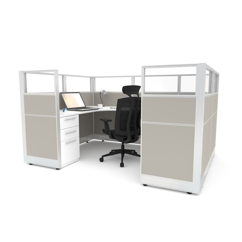 Sunline Select 8’x6′ – 53″ High Office Cubicle– Centerline Dynamics