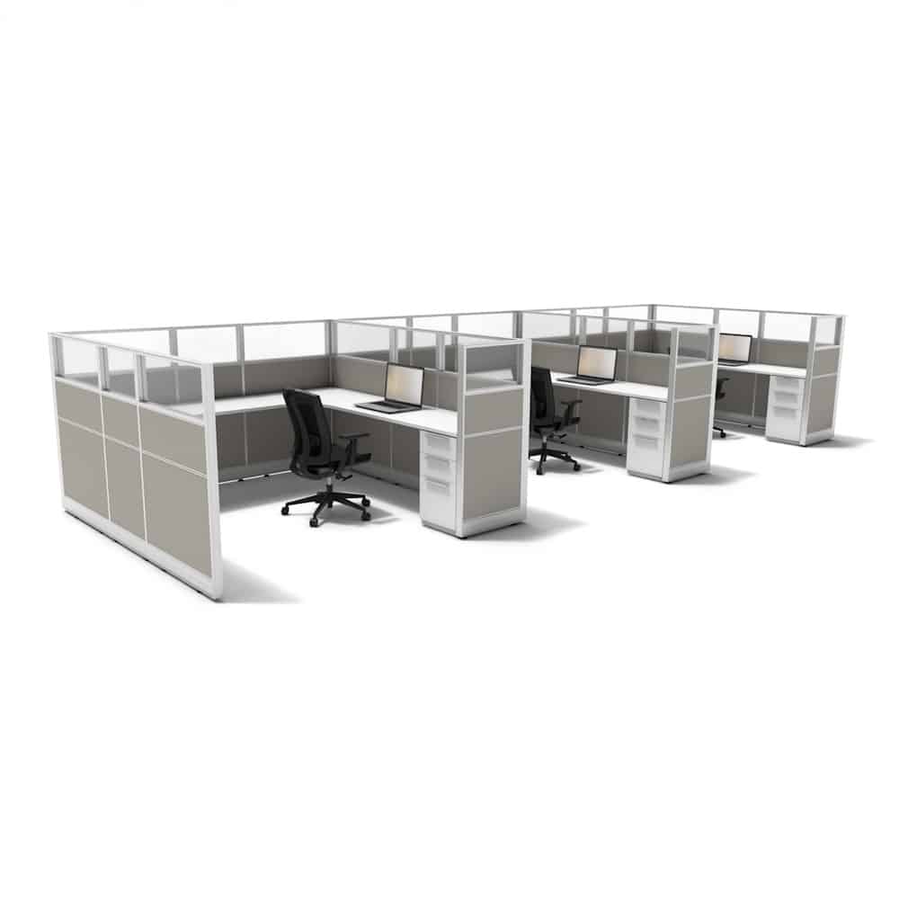 Sunline Select 8’x8′ – 53″ High Office Cubicle– Centerline Dynamics