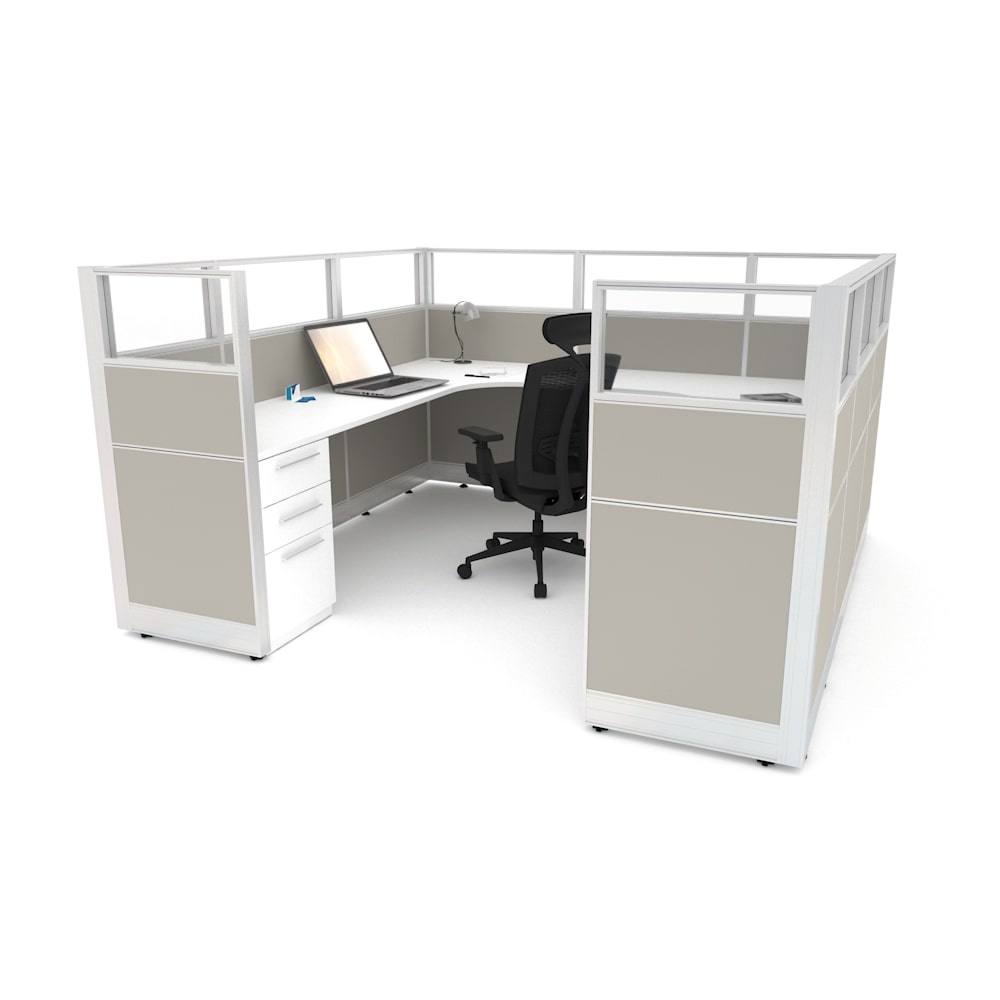 Sunline Select 8’x8′ – 53″ High Office Cubicle– Centerline Dynamics