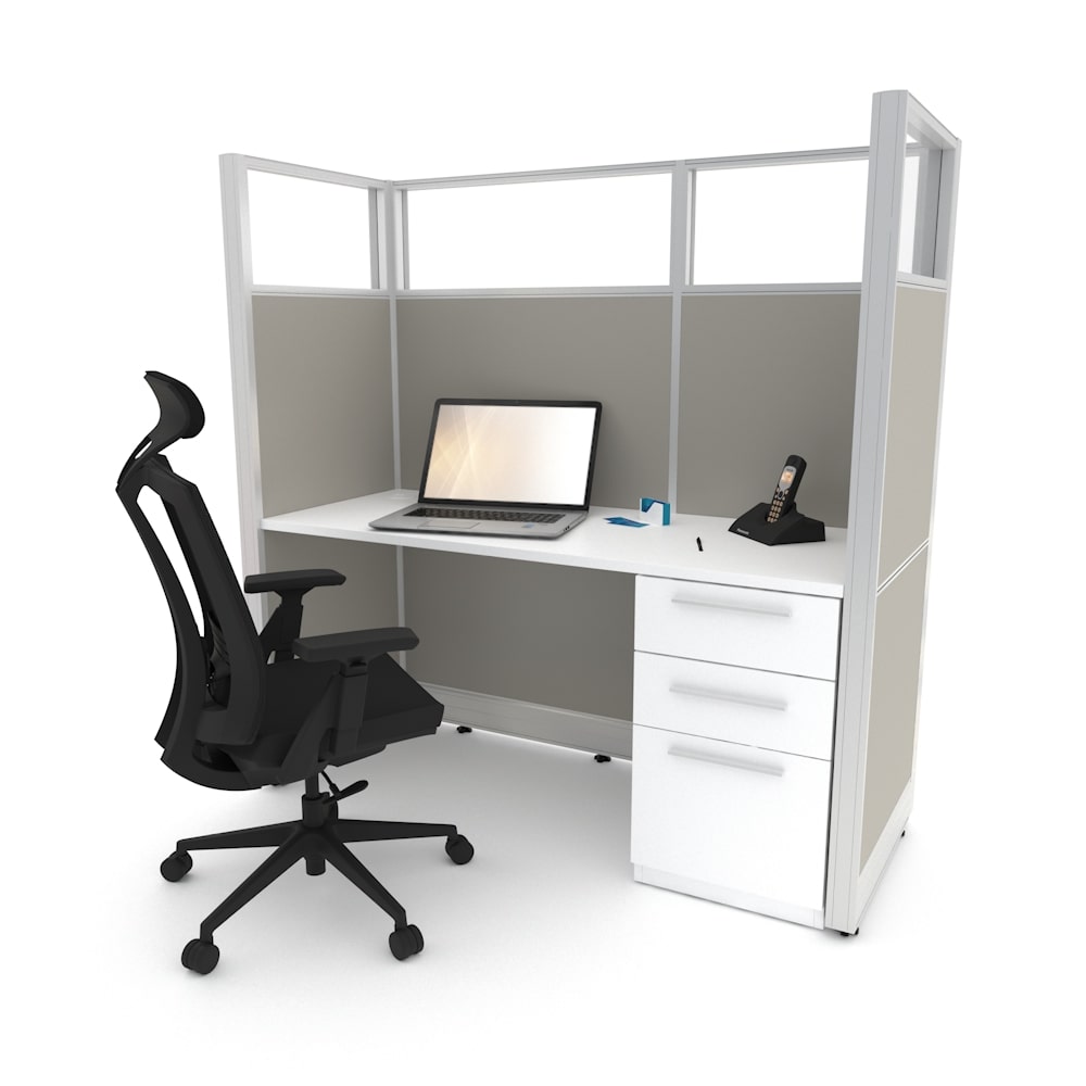 Sunline Select Call Center 5’x2′ – 65″ High Office Cubicle– Centerline ...