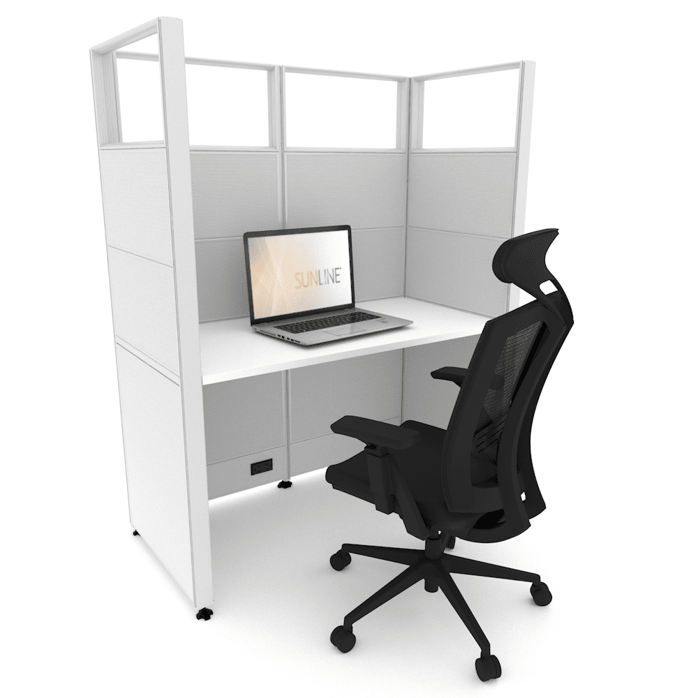 Sunline Signature 4’x2′ – 65″ High Office Cubicle– Centerline Dynamics
