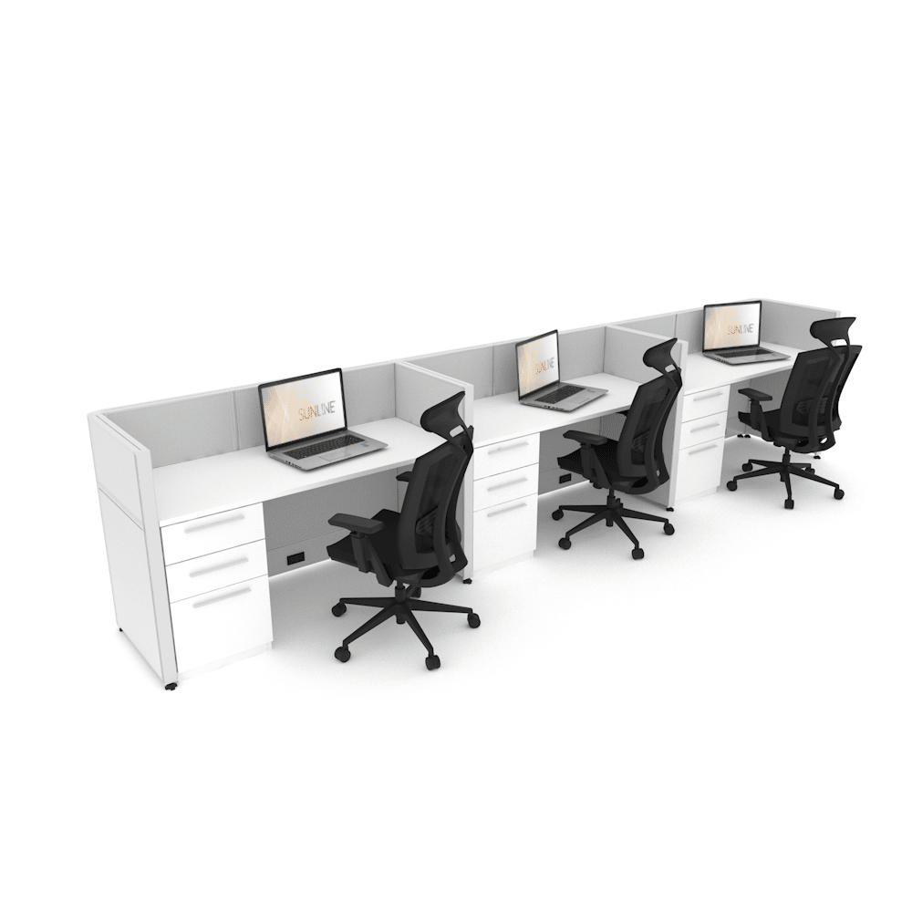 Sunline Signature 5’x2′ – 41″ High Office Cubicle– Centerline Dynamics