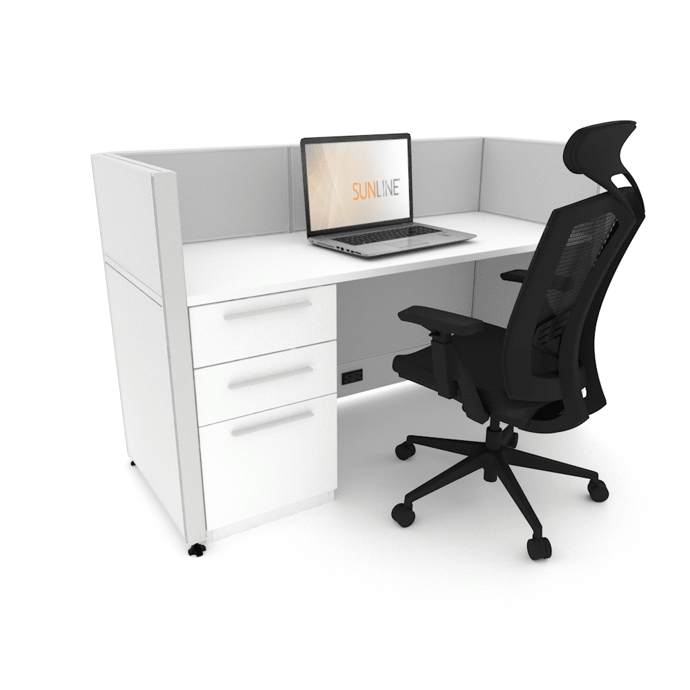 Sunline Signature 5’x2′ – 41″ High Office Cubicle– Centerline Dynamics