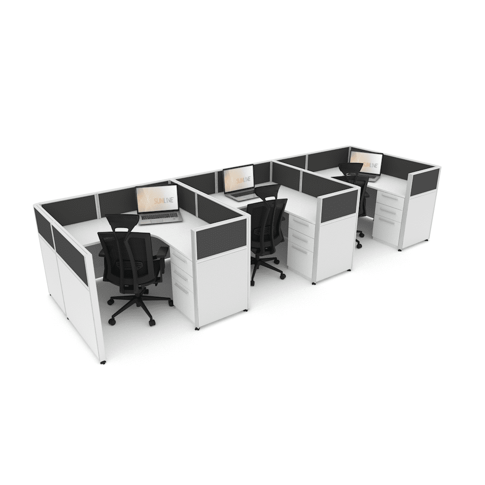 Sunline Signature 5'x5' - 41" High Office Cubicle– Centerline Dynamics