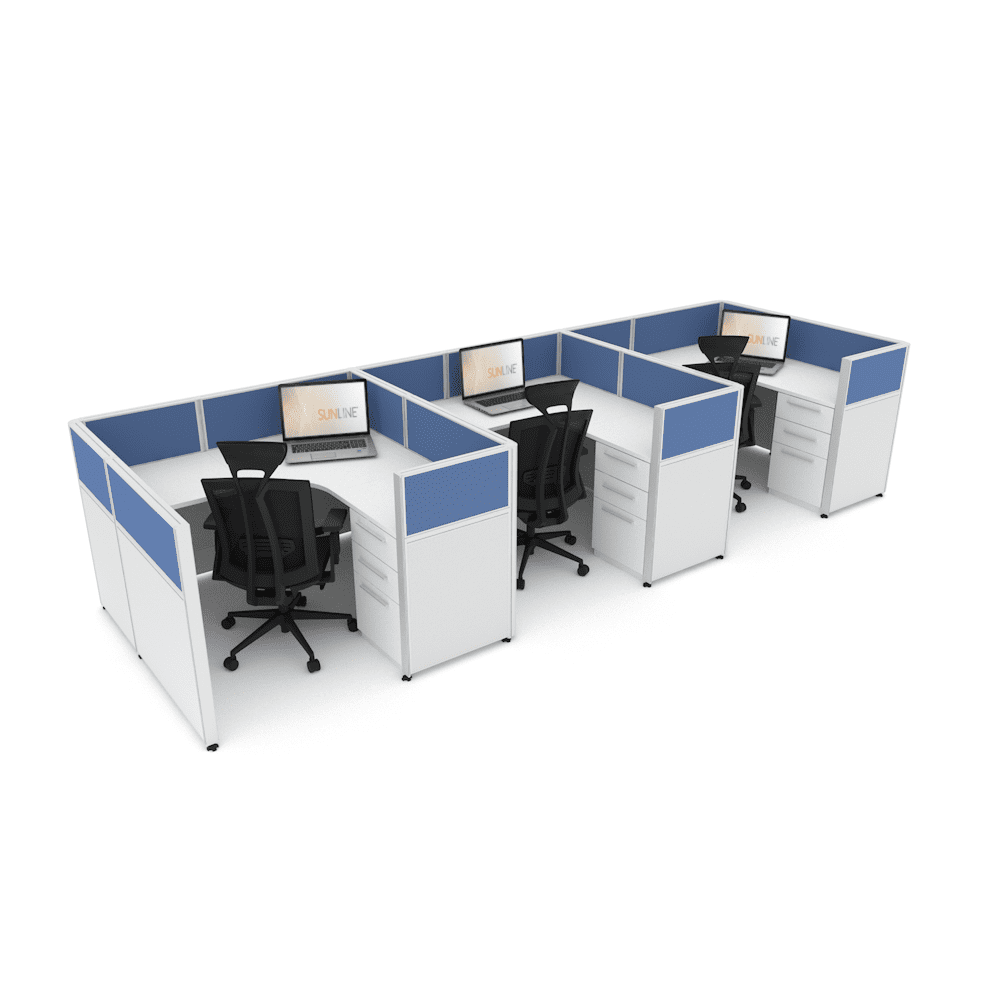 Sunline Signature 5'x5' - 41" High Office Cubicle– Centerline Dynamics