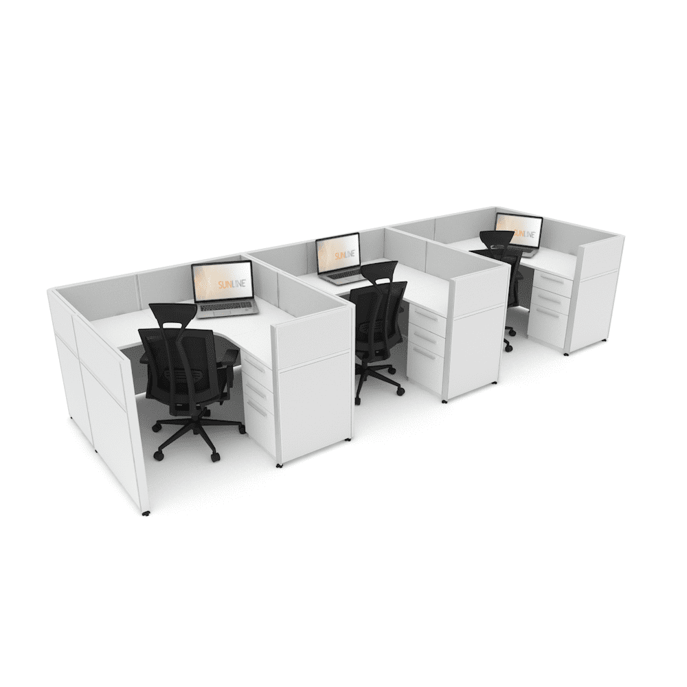 Sunline Signature 5'x5' - 41" High Office Cubicle– Centerline Dynamics