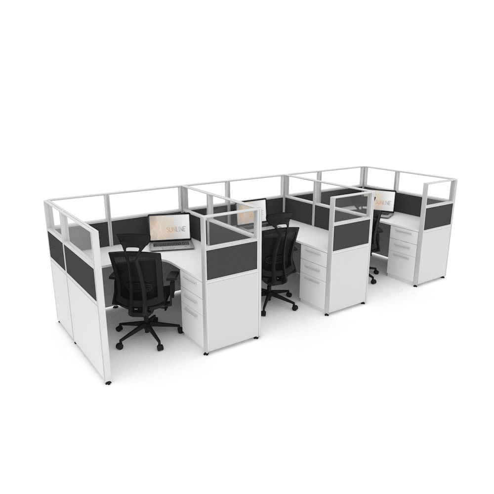 Sunline Signature 5'x5' - 53" High Office Cubicle– Centerline Dynamics