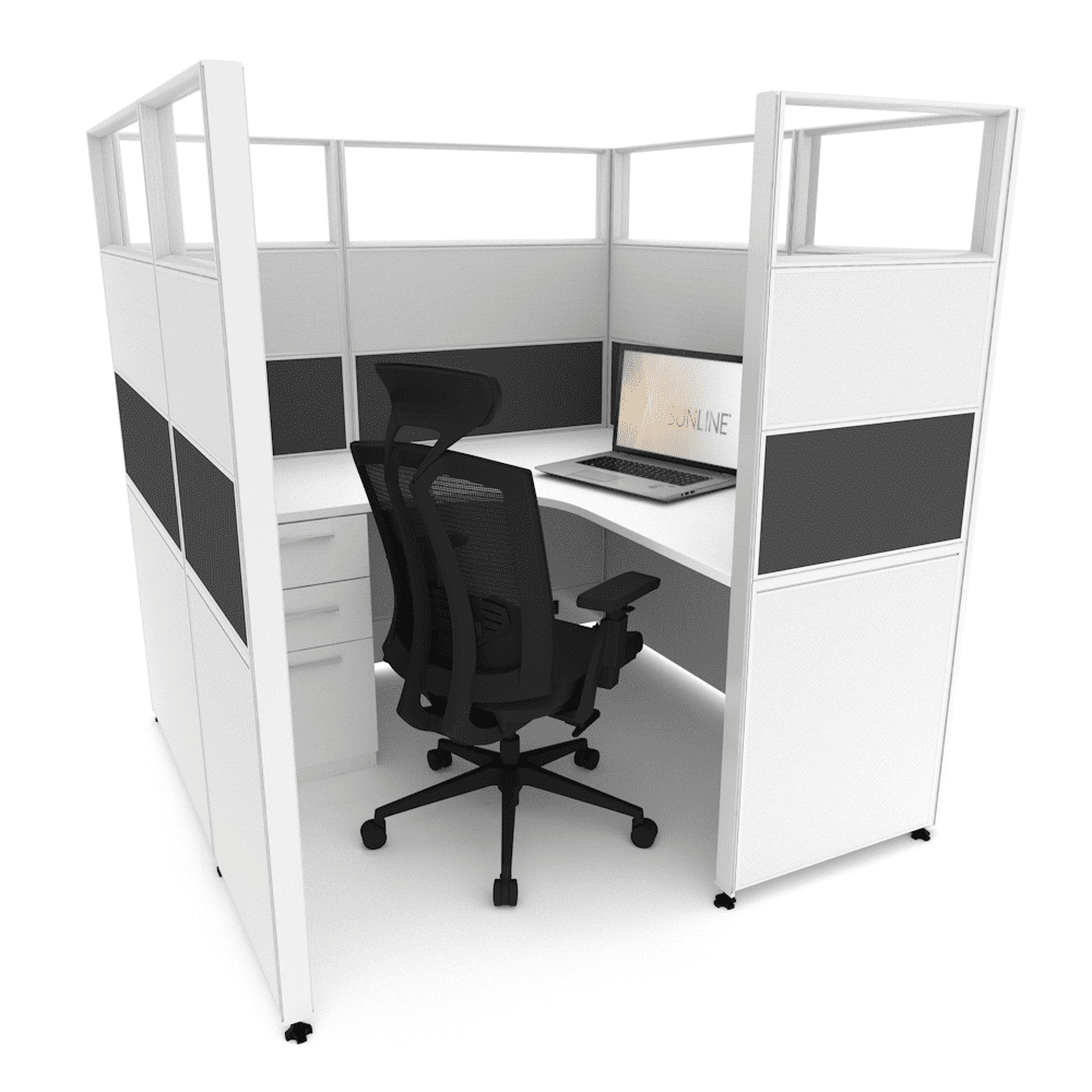 Sunline Signature 5’x5′ – 65″ High Office Cubicle– Centerline Dynamics