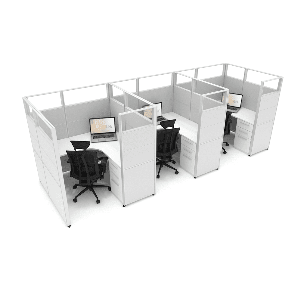 Sunline Signature 5’x5′ – 65″ High Office Cubicle– Centerline Dynamics