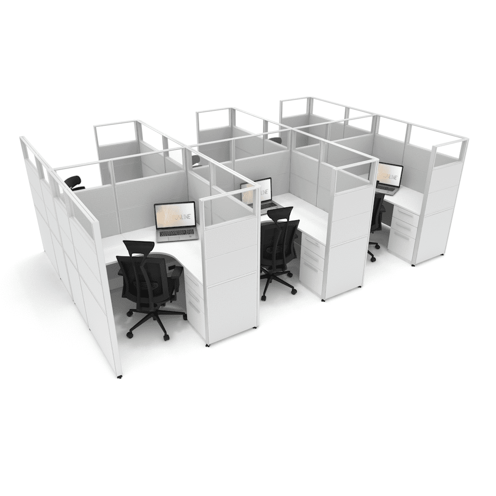 Sunline Signature 5’x5′ – 65″ High Office Cubicle– Centerline Dynamics