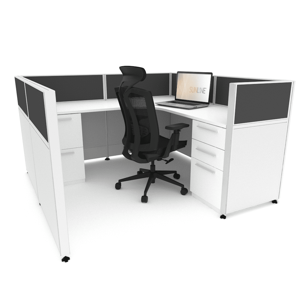 Sunline Signature 6’x6′ – 41″ High Office Cubicle– Centerline Dynamics