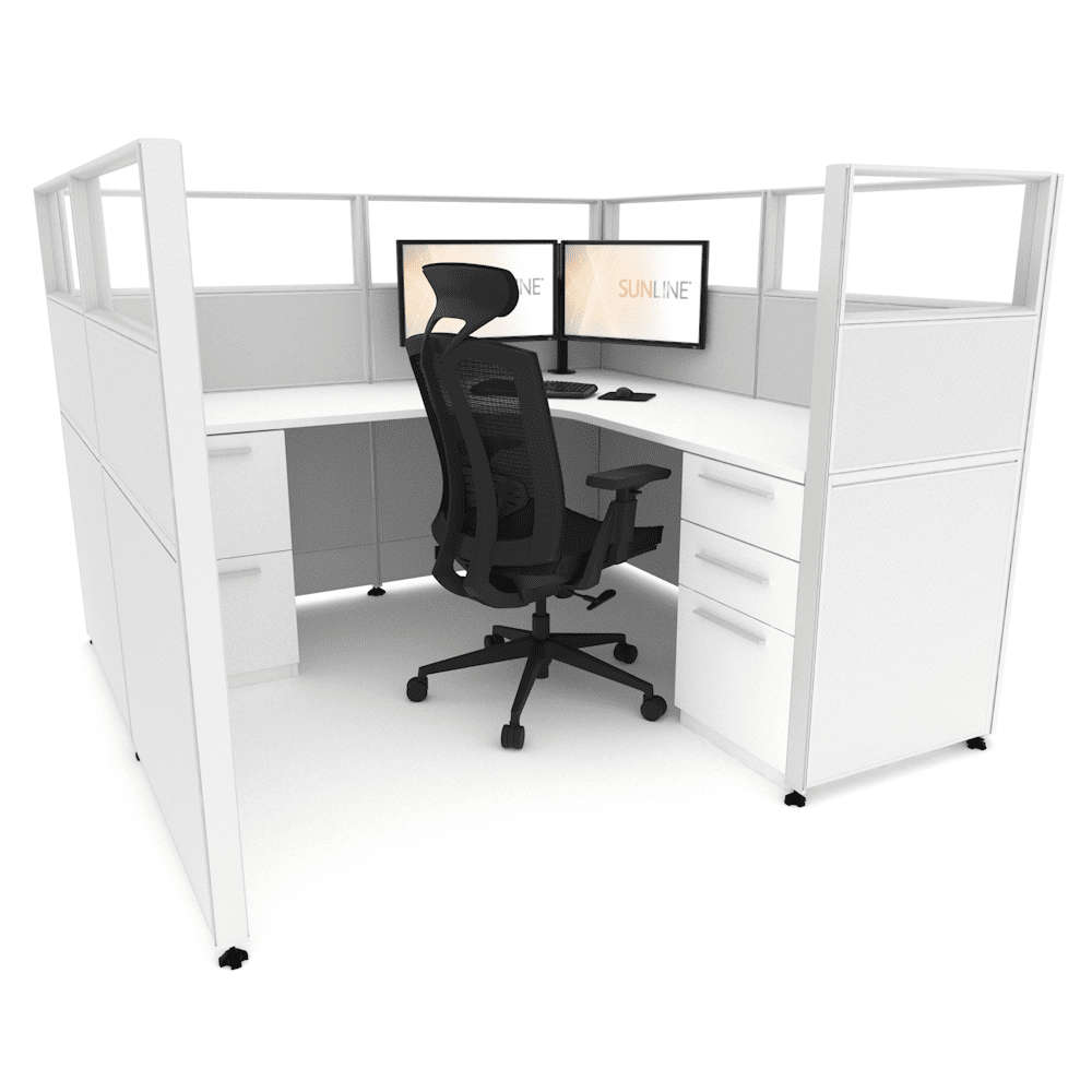Sunline Signature 6'x6' - 53" High Office Cubicle– Centerline Dynamics