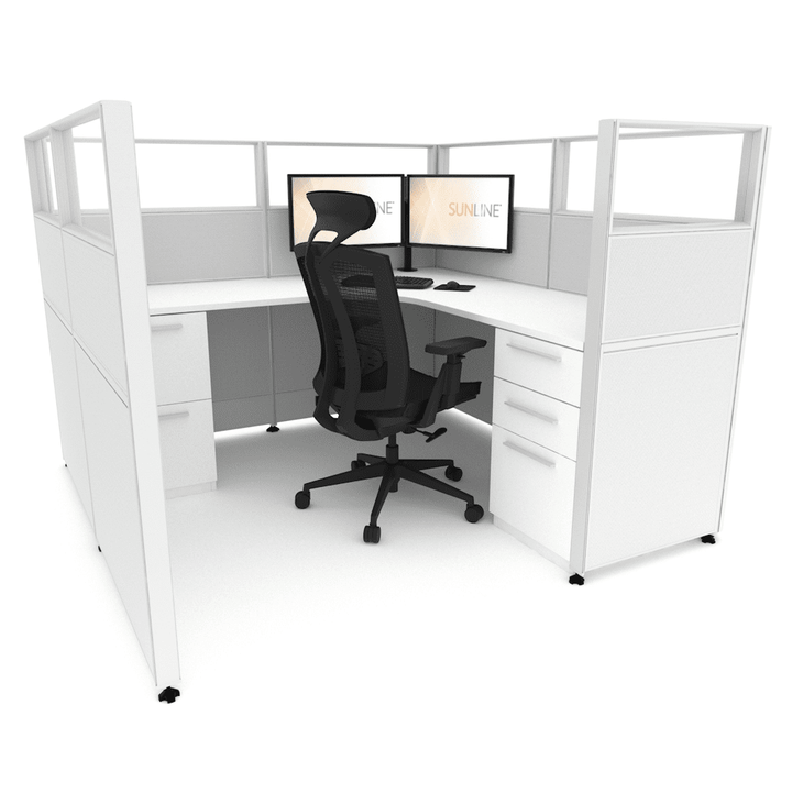 Sunline Signature 6'x6' - 53" High Office Cubicle– Centerline Dynamics