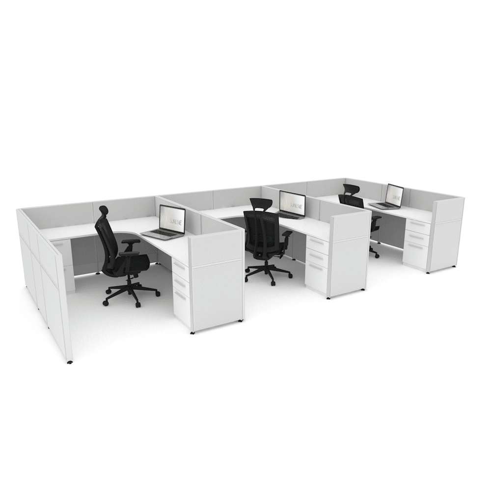 Sunline Signature 6’x8′- 41″ High Office Cubicle– Centerline Dynamics