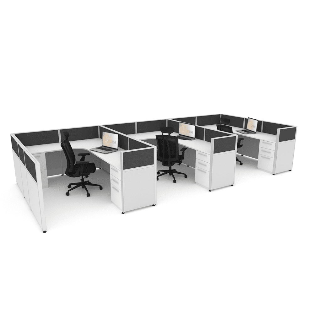 Sunline Signature 6’x8′- 41″ High Office Cubicle– Centerline Dynamics