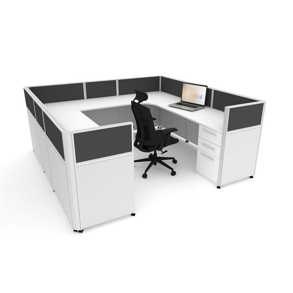 Sunline Signature 8’x’8′ – 41″ High Office Cubicle– Centerline Dynamics