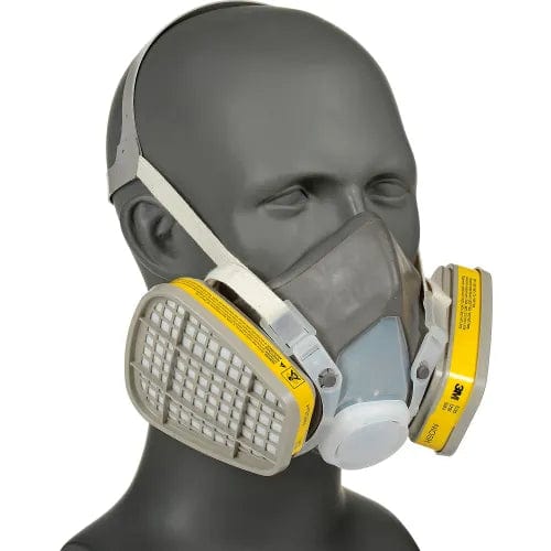 3M™ 5000 Series Half Facepiece Disposable Respirators, OV/AC, Large, 5 ...