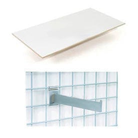 Global Industrial Melamine Wood Shelves With Brackets Package Of 2 48 ...