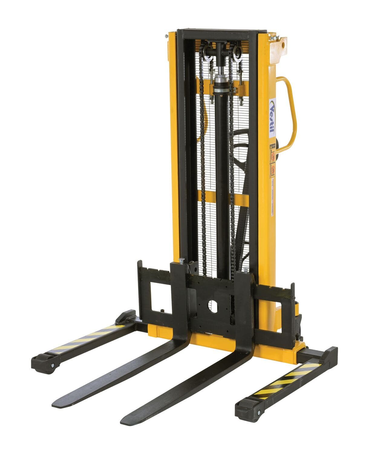 Vestil Steel Manual Stacker Adjustable Forks/Legs 2,000 Lb. Capacity ...