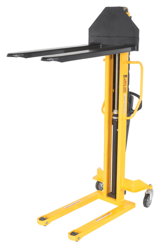 Vestil Steel Manual Stacker Narrow Mast Fixed Forks/Legs 1,000 Lb. Cap ...