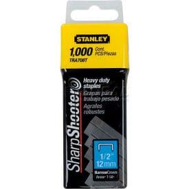 Stanley TRA708T Heavy-Duty Narrow Crown Staples 1/2", 1,000 Pack ...