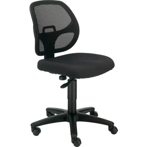 Mesh Office Chair With Mid Back, Fabric, Black– Centerline Dynamics