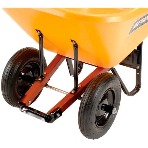 Ames RP810 8 Cubic Foot Poly Wheelbarrow With Dual Wheels Centerline Dynamics